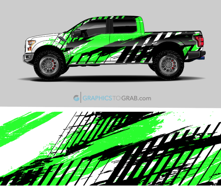 Ford F-150 Truck wrap vector 1