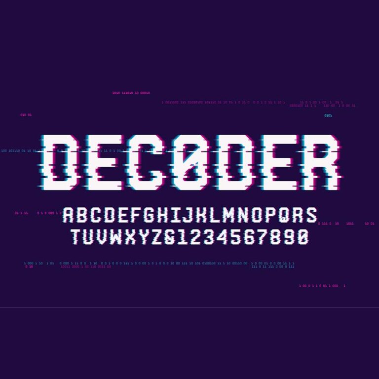 Decoder text - vector | Graphics To Grab