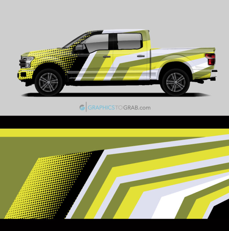 yellow graphic line livery