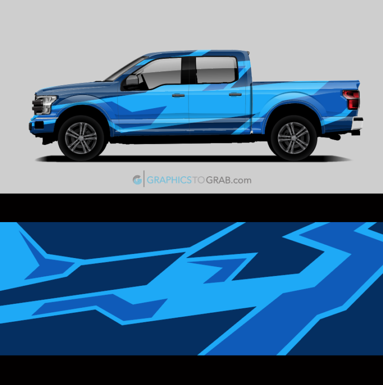 Truck Blue Graphic livery