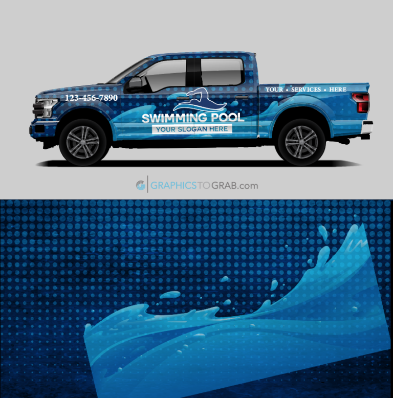 Swimming pool wrap design