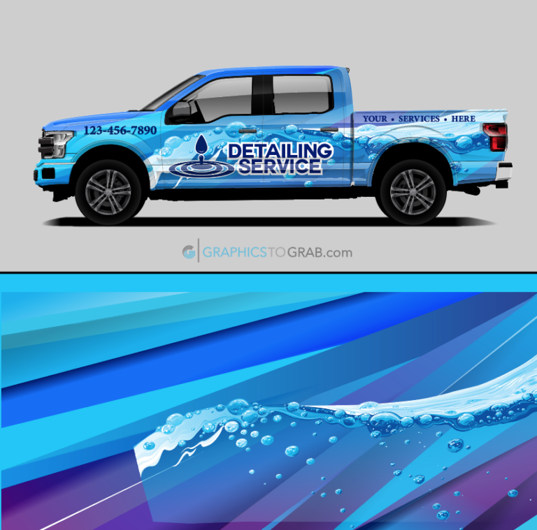 Auto Detailing wrap design