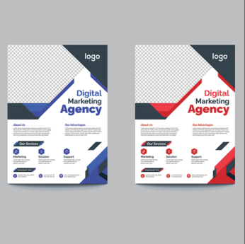 Marketing Page layout template 1 | Graphics To Grab