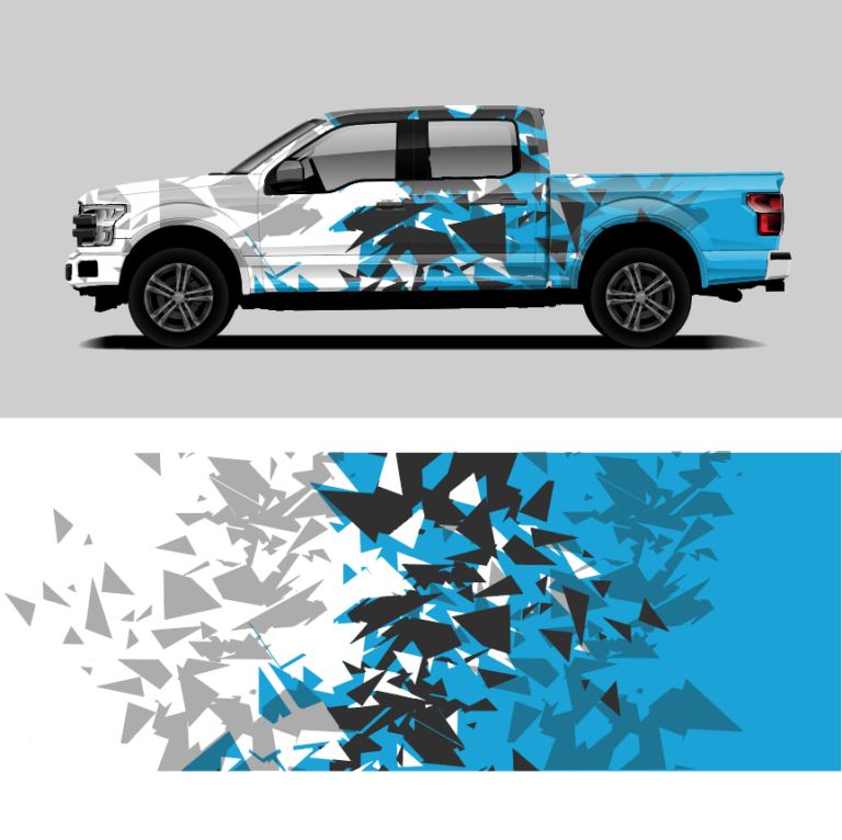 0000208-Vector Vehicle Wrap Design - Truck Wrap | Graphics To Grab