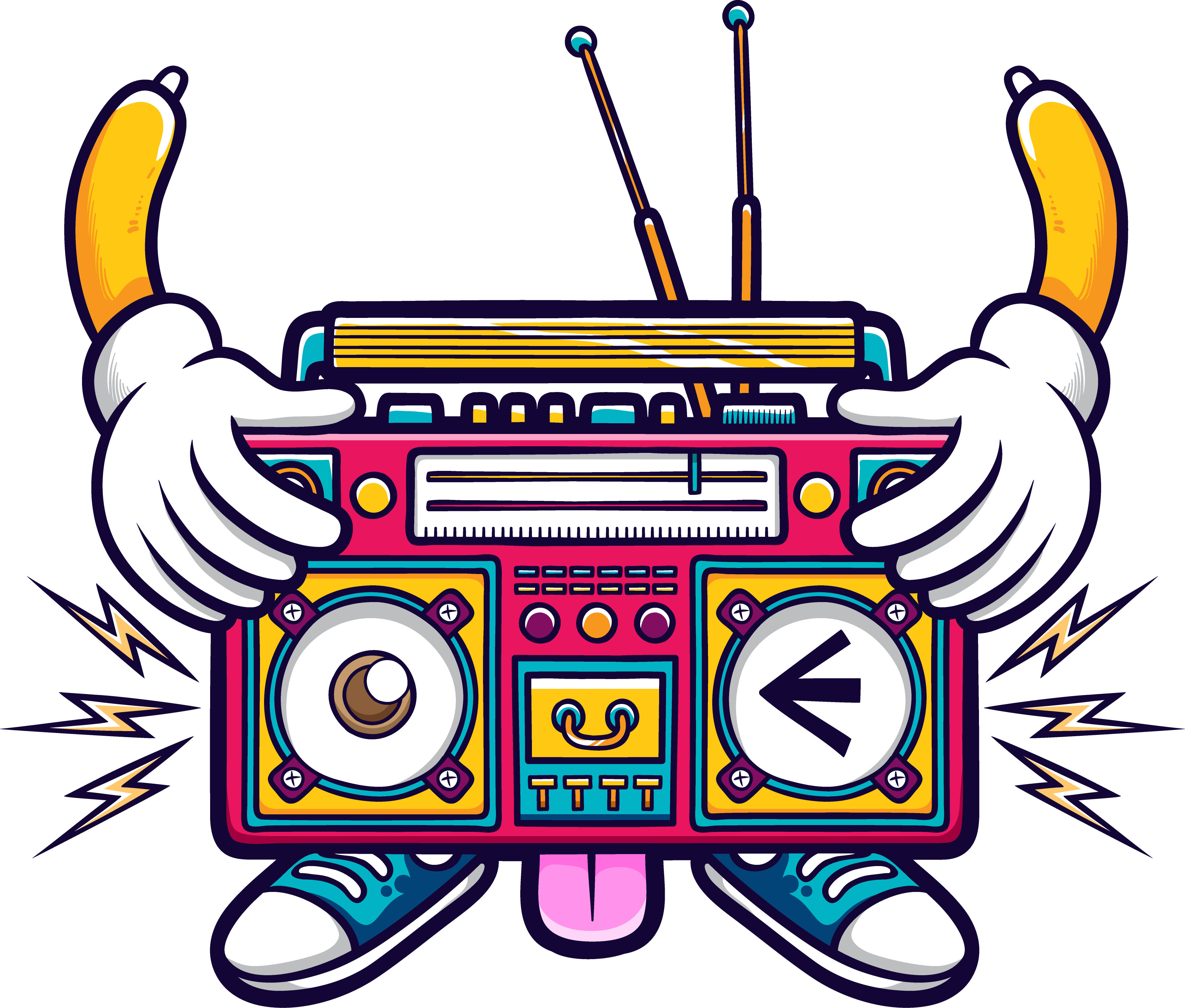 0000227 - boombox graphic - vectorstock_37119145 | Graphics To Grab