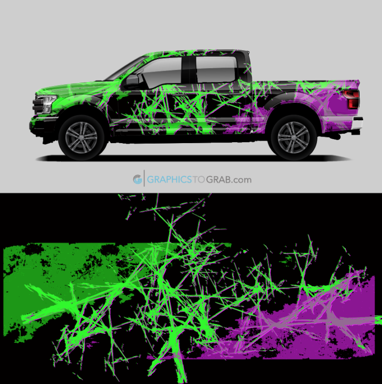 Vector graphics Vehicle Wrap Design