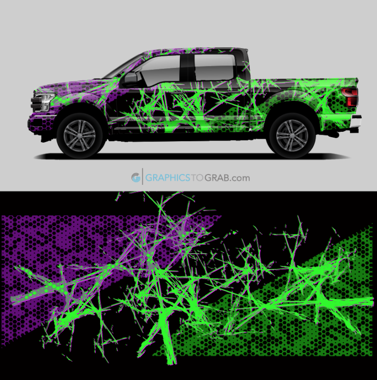 Vector graphics Vehicle Wrap Design