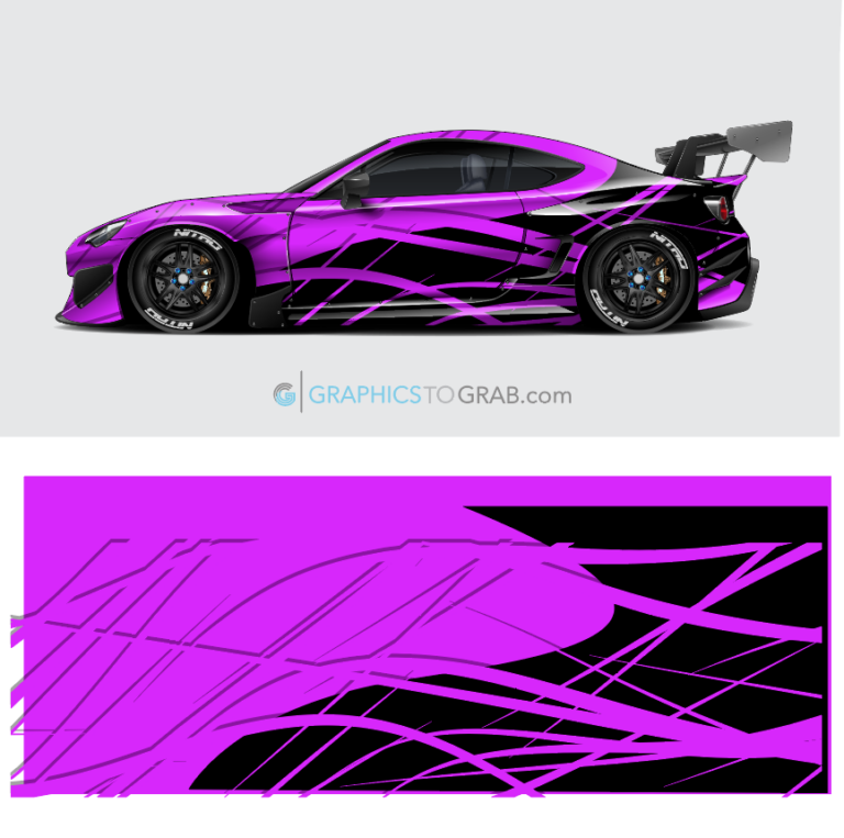Race car vector wrap design 3