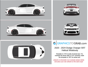 Dodge Charger vector car template