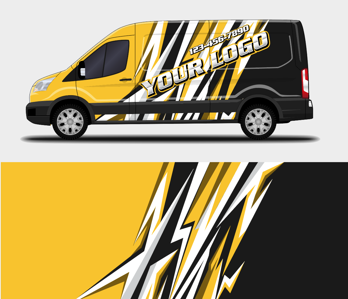 Electrician Transit Wrap design – vector wrap design