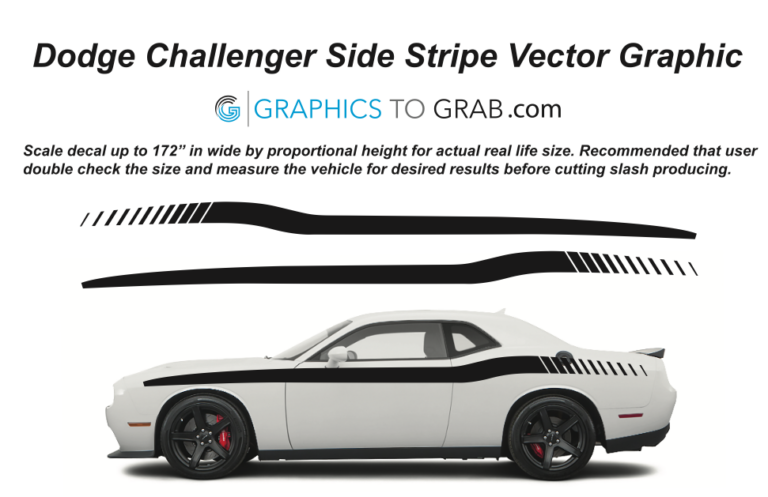 2022 Dodge challenger side stripe design 1