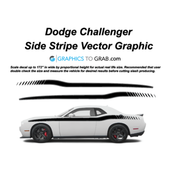 2022 Dodge challenger side stripe design 2