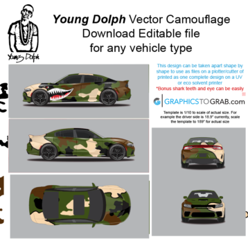 Young Dolph Vector Camouflage Download Editable file